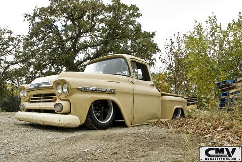 Find New 1959 Chevy Fleetside Bagged Patina Air Ride Ls Fi Slammed Low