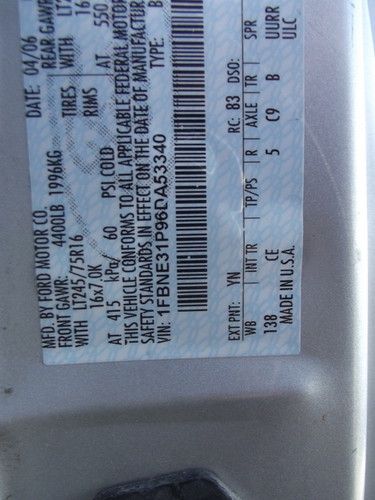 Find used 2006 Ford E350 12 passenger van DIESEL 113k miles tow package ... Find used 2006 Ford E350 12 passenger van DIESEL 113k miles tow package ...