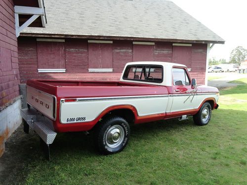 Purchase Used 1977 Ford F 250 Camper Special Custom Stock And Original